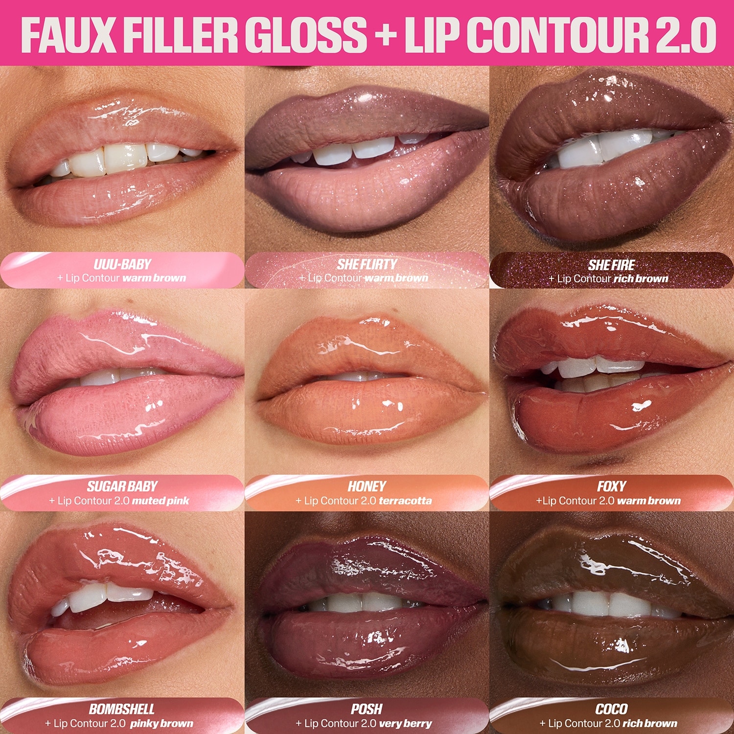Faux Filler - Błyszczyk o intensywnym połysku i HUDA BEAUTY ≡ SEPHORA