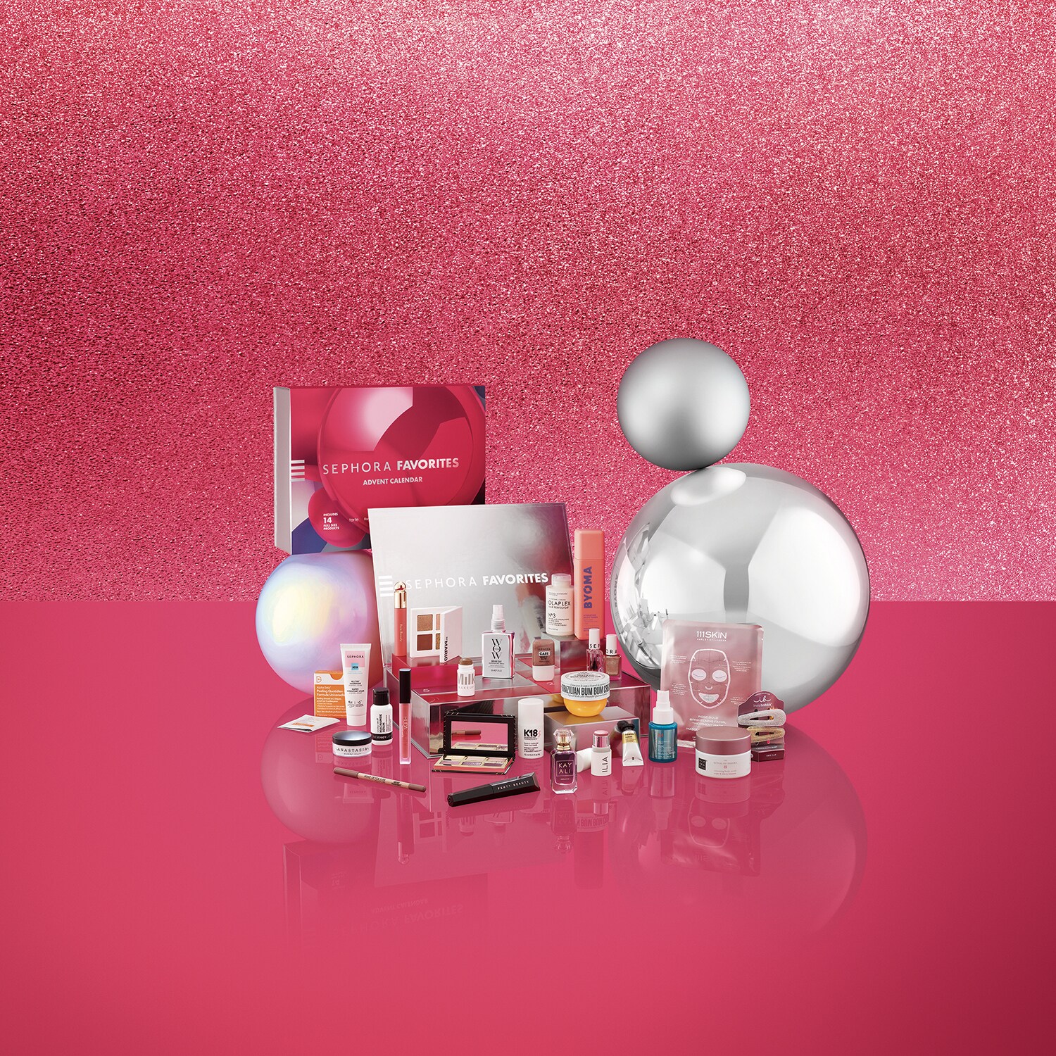 Kalendarz adwentowy - 26 produktów do makijażu, pielęgnacji, do włosów ...