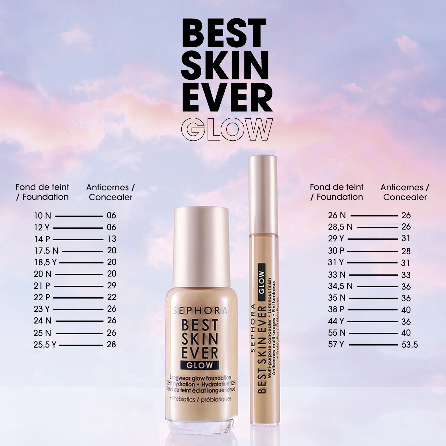 Best Skin Ever Glow - Rozświeltający podkład i SEPHORA COLLECTION ≡ SEPHORA