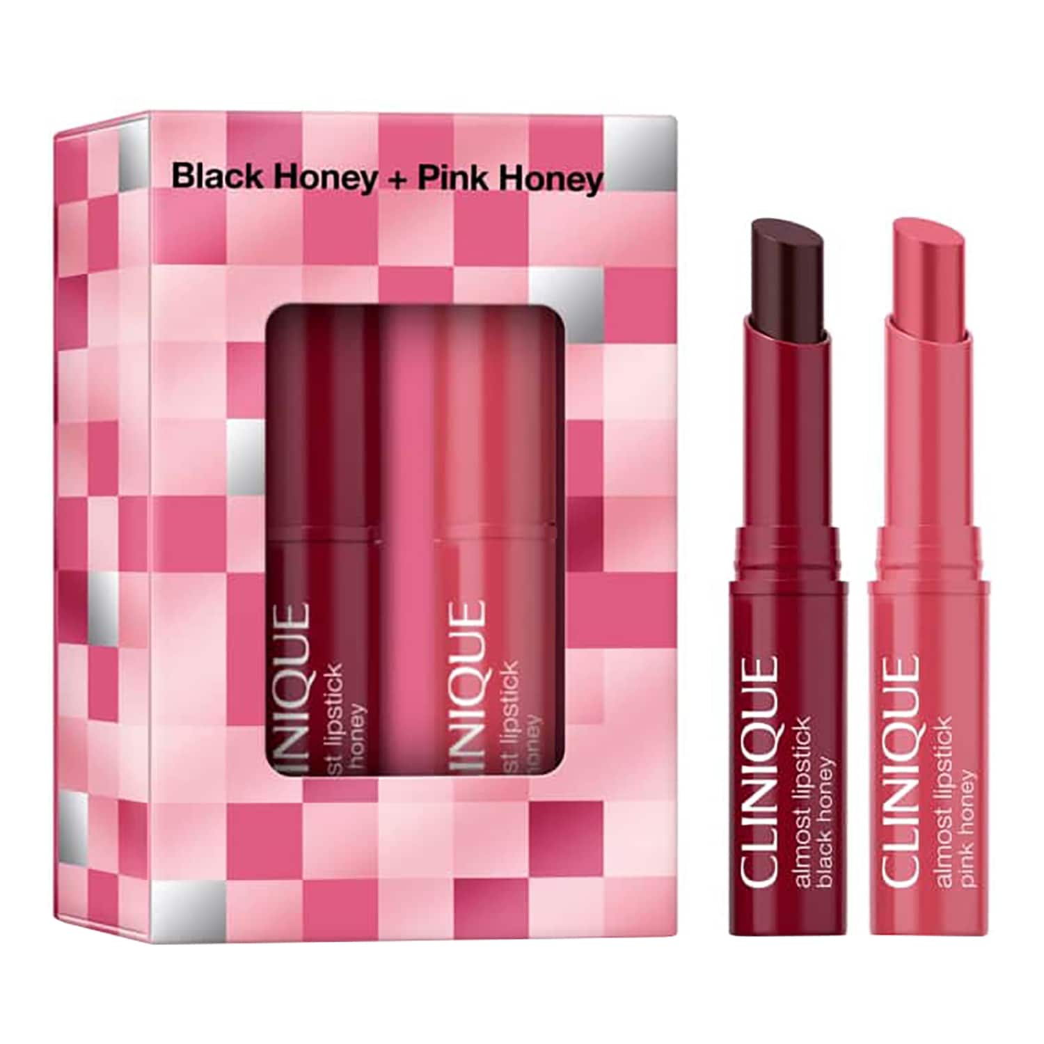 Almost lipstick Black Honey + Pink Honey - Zestaw do makijażu ust i ...