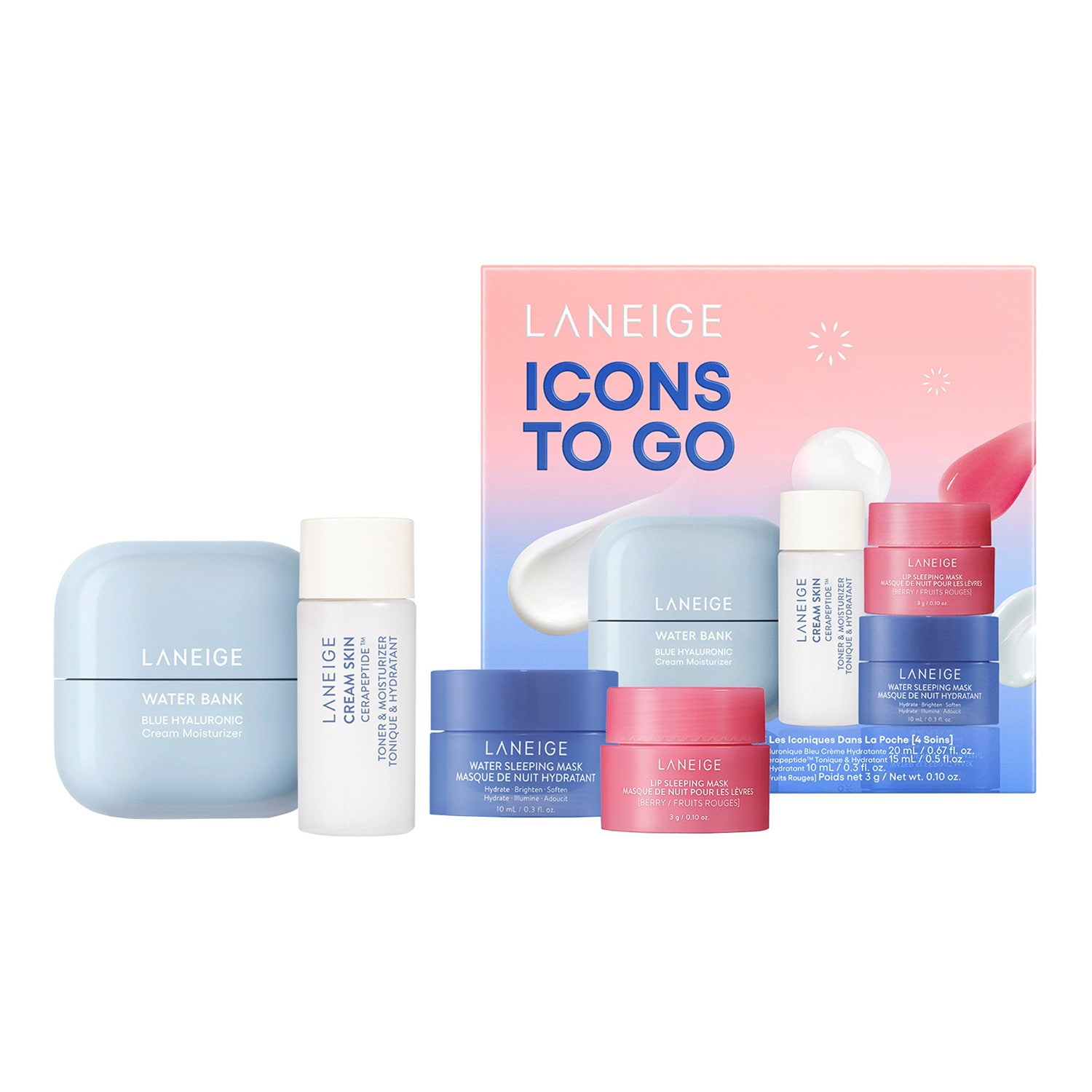 Icons to Go Set - Zestaw do pielęgnacji twarzy i LANEIGE ≡ SEPHORA Icons to Go Set - Zestaw do pielęgnacji twarzy i LANEIGE ≡ SEPHORA