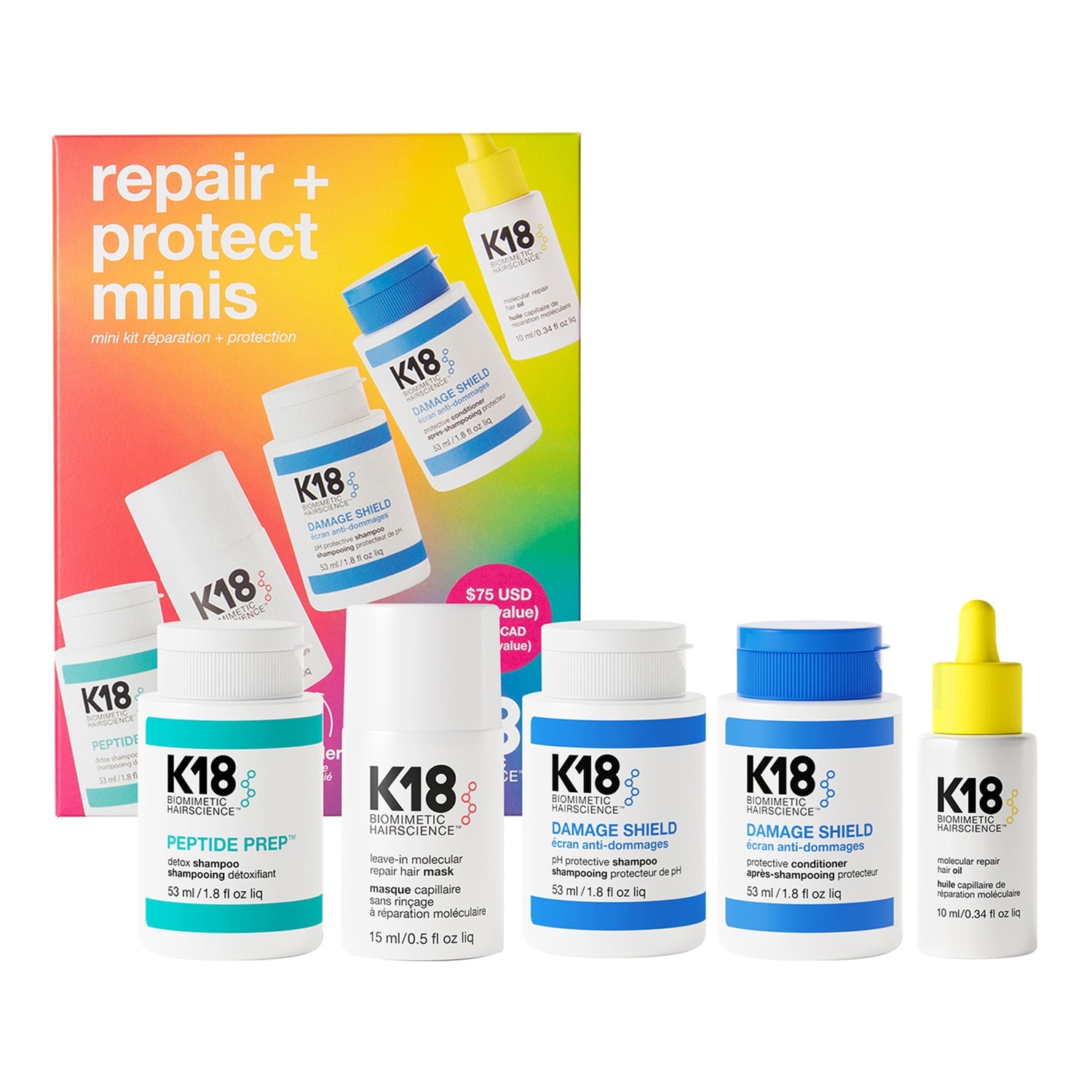 Repair + Protect Minis - Zestaw regenerujący i zmniejszający puszenie i ...