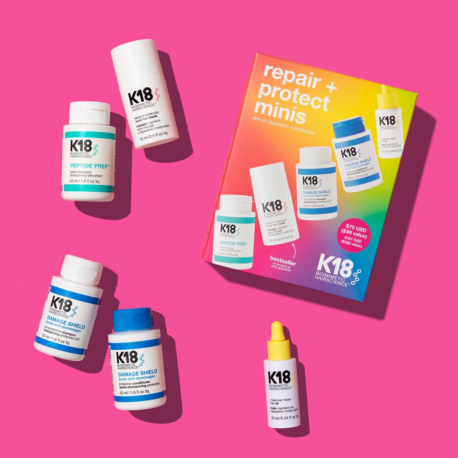 Repair + Protect Minis - Zestaw regenerujący i zmniejszający puszenie i ...