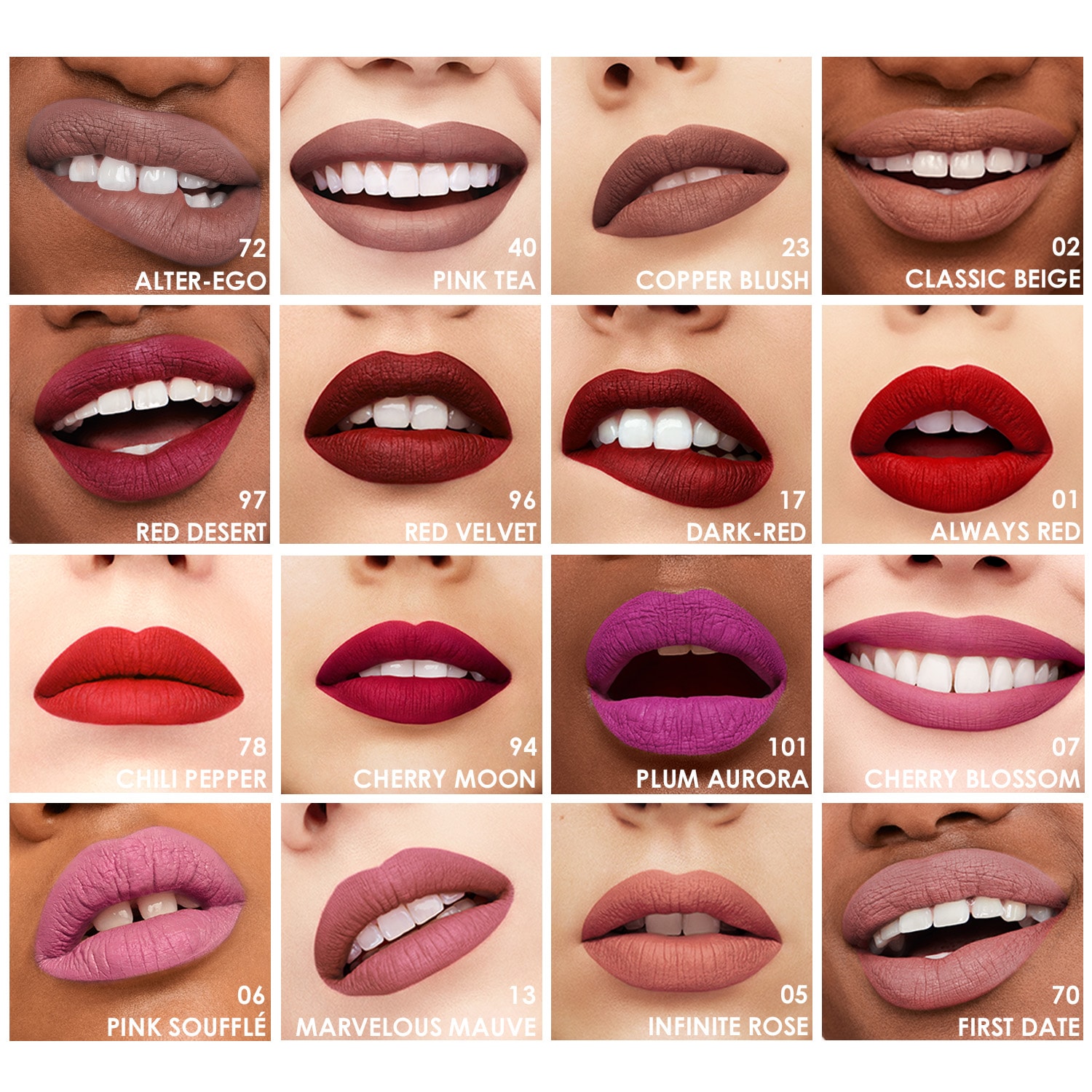Sephora Lip Stain Swatches